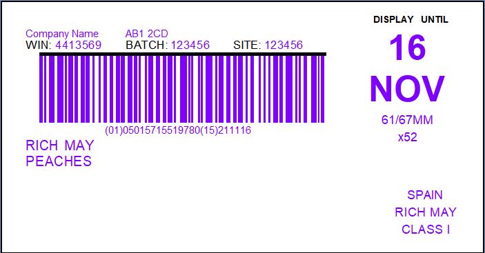 Tray End Labels – Computade Systems Ltd